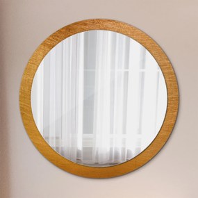 Kulaté zrcadlo s dekorem Kovový povrch fi 100 cm