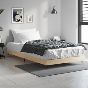 vidaXL Rám postele 90 x 190 cm kompozitní dřevo [832301] Barva: Černá
