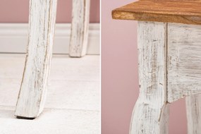 Noble Home Psací stůl Cofero, 80 cm, mahagon, bílý