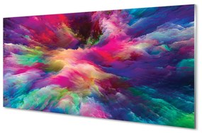 akrylový obraz fraktály barevné 100x50 cm