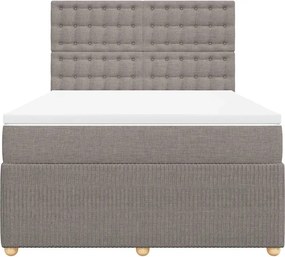 Box spring postel s matrací taupe 140x200 cm textil 3292097