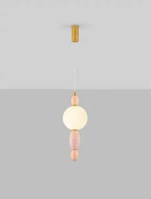 LED zlato-oranžovo-růžové designové svítidlo Obří