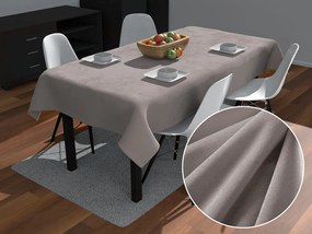 Biante Sametový obdélníkový ubrus Velvet Premium SVP-015 Latte 120x180 cm