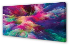 Obrazy na plátně fraktály barevné 125x50 cm