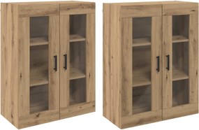 Nástěnné skříňky 2 ks dub artisan 69,5 x 34 x 90 cm 3394585