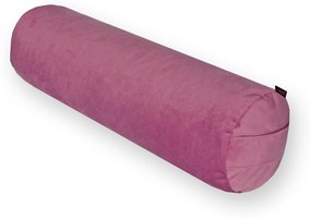 GADEO jógový válec, bolster na jógu VELVET starorůžová Výplň: polštář se špaldovými slupkami + potah, Rozměry: 65x25 cm