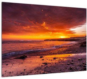 Obraz západu slunce u moře (70x50 cm)