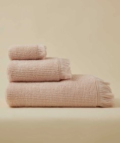 Ručník z froté bavlny Plush, růžové, 50x90 cm