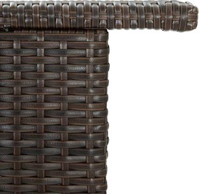 Zahradní barový stůl hnědý 120 x 55 x 110 cm polyratan 313467