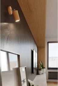 Nástěnné bodové svítidlo SOLLUX Berg GU10 1x40W bez zdroje SL.0701 přírodní dřevo