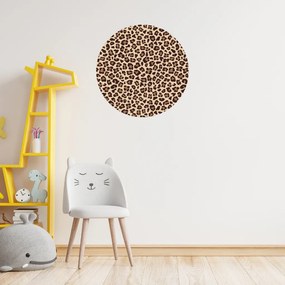 PIPPER. Kruhová samolepka na zeď "Leopardí vzor" Velikost: 100cm