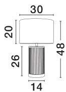 Moderní stolní lampa Nau