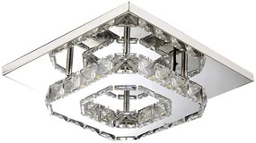 Stropní LED křišťálové svítidlo PLATON single square - 8W