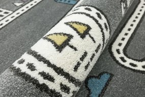 Dětský koberec Lima C263A světle šedý / krémový
