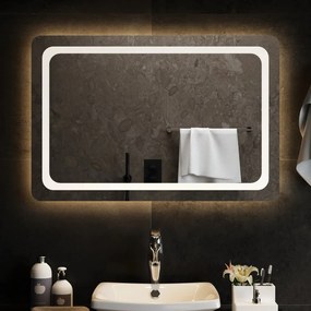 vidaXL Koupelnové zrcadlo s LED osvětlením 90x60 cm
