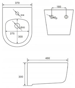 Mexen Carmen Rimless, závěsná WC mísa se sedátkem + bidet, bílá, 30880400+35884900