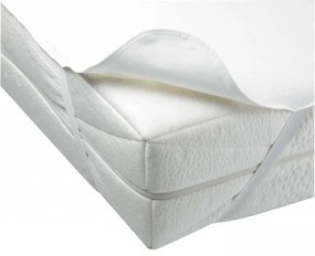 Chránič matrace REEZO 140 x 200 cm, nepropustný, antialergický, hygienický, šetrný k pokožce, pratelný, opatřen gumičkami k uchycení na matraci, složení 75% bavlna + 25% polyester + spodní voděodolná vrstva PVC
