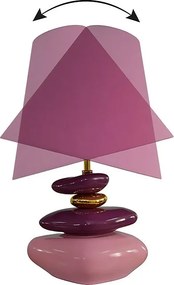Designová stolní lampa Kalpana 60 cm růžová