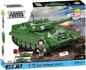 COBI 2625 Armed Forces T-72 (DDR/SOVIET) / 680 kostek / 1 figurka / 1: