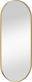 vidaXL Nástěnné zrcadlo 30x70 cm oválné [344945] Barva: zlatá
