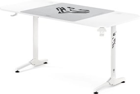 Bílý herní a kancelářský stůl X-Mate 160 x 75 x 75 cm – Doablo Chairs