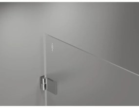 Mexen Lunar-B Duo, výklopný sprchový kout 100 x 80 cm, 8mm čiré sklo, chromový profil, 832-100L-080P-01-00