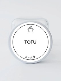 Samolepka na kořenky TOFU bílá 5 cm tučné písmo