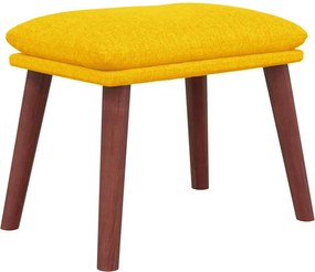 Podnožka hořčicově žlutá 45 x 29,5 x 35 cm textil 341464