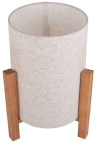 Stolní lampa 3193, dřevo, lněný textil, výška 32 cm