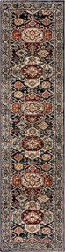 Flair Rugs, Běhoun Sincerity Royale Gillingham Blue, 66x300, vícebarevná, chodba / předsíň