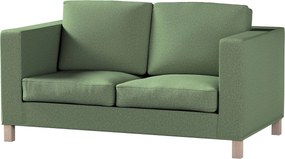 Potah na pohovku IKEA  Karlanda 2-místná, krátký barva zelená látka pletený vzor