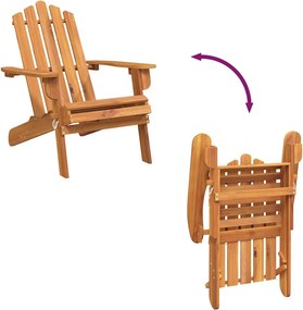 Zahradní židle Adirondack masivní akáciové dřevo 316830