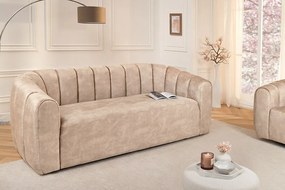Designová sedačka Kalei 200 cm béžový samet