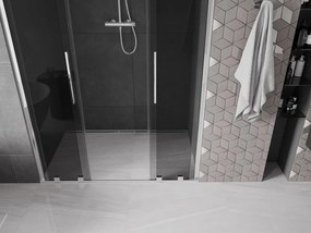 Mexen Velar Duo, posuvné sprchové dveře do otvoru 150 cm, 8mm šedé sklo, chromová, 871-150-000-42-01