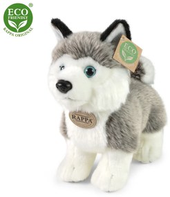 Plyšový pes husky stojící 23 cm ECO-FRIENDLY