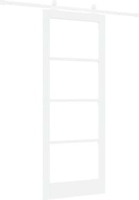 Posuvné dveře ORKDAL 83 x 211 cm Masivní borové dřevo a sklo 3332056