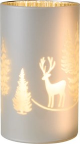 Livarno® LED svícen se svíčkou (bílá)