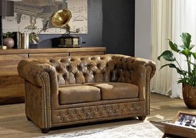 Askont R Pohovka 2M brown Chesterfield Oxford