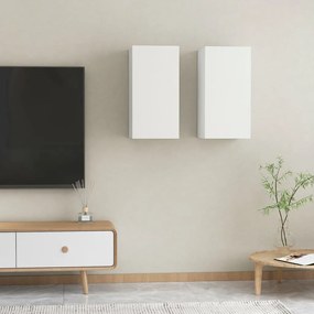 vidaXL TV stolky 2 ks 30,5 x 30 x 60 cm dřevotříska [803339] Barva: Šedá