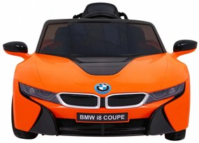 HračkyZaDobréKačky Elektrické autíčko BMW I8 LIFT oranžové