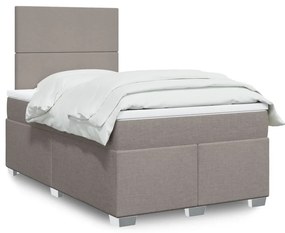 Box spring postel s matrací taupe 120x190 cm textil 3292724