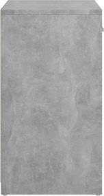 Lavice s botníkem betonově šedá 94,5 x 31 x 57 cm kompozit 326745