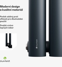 Blumfeldt Tallheo radiátor 60x30 360W