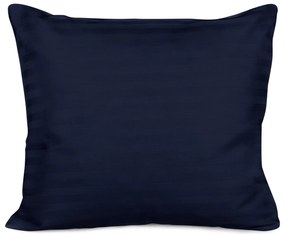 SATÉNOVÝ POVLAK NA POLŠTÁŘ CIZGILI NAVY BLUE 70X80 CM EXCLUSIVE TMAVĚMODRÁ