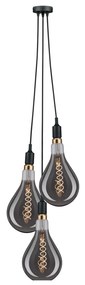 Paulmann 28858 LED Big Drop kouřová žárovka, 7W LED 1800K E27, prům. 16cm, výška 30cm