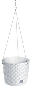 PROSPERPLAST Závěsný květináč - RATO ROUND WS, Ø 25,6 cm Barva: umbra