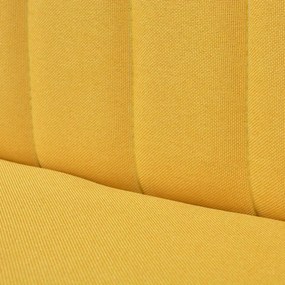 Pohovka s textilním čalouněním Mingo - 117x55,5x77 cm | žlutá