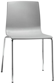 SCAB - Židle ALICE - šedá/chrom