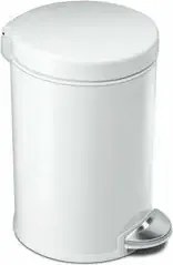 Simplehuman Pedálový odpadkový koš  – 4.5 l / kulatý / bílý