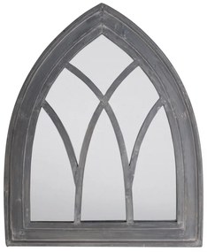 Zrcadlo 66 x 80 cm šedé s patinou